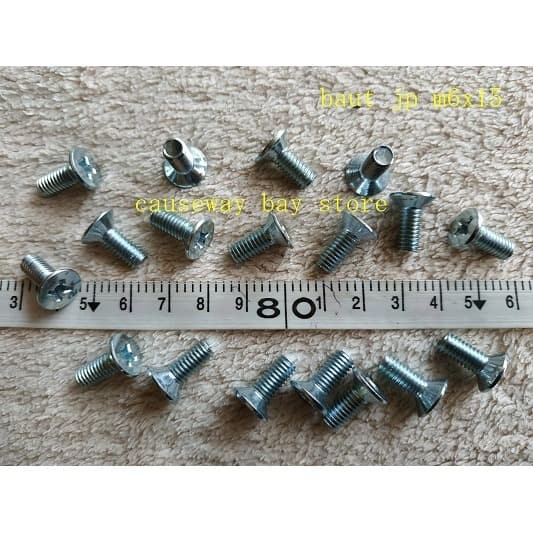 BAUT (bolt)JP M6X15 harga untuk 10 pcs | Lazada Indonesia