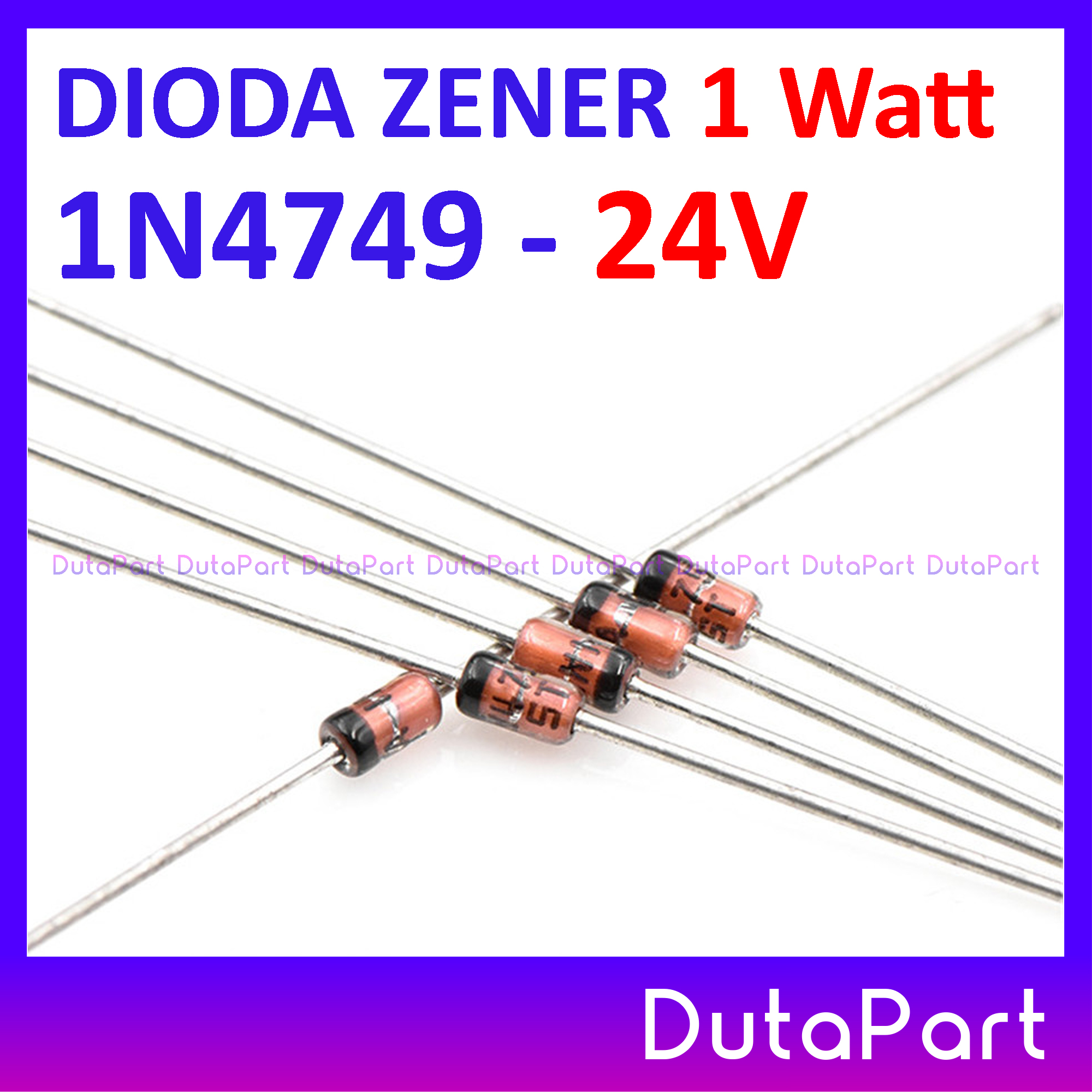 50 PCS 1N4749 24 Volt 24V Dioda Zener 1 Watt | Lazada Indonesia