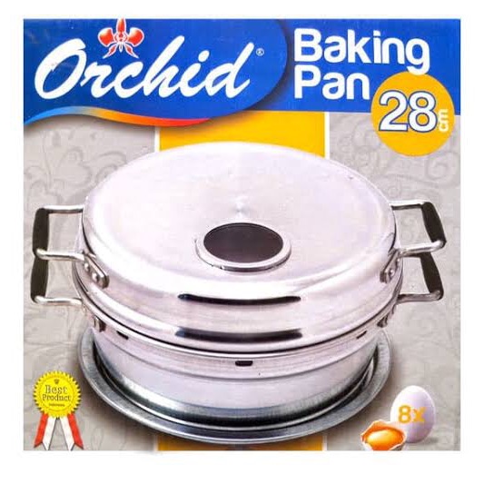 ORCHID BAKING PAN 28 CM UKURAN 8 TELUR ORIGINAL MURAH AWET ASLI ...