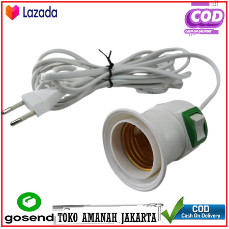 Fitting Lampu Gantung Bohlam Saklar Fiting Socket Sambungan Panjang ...