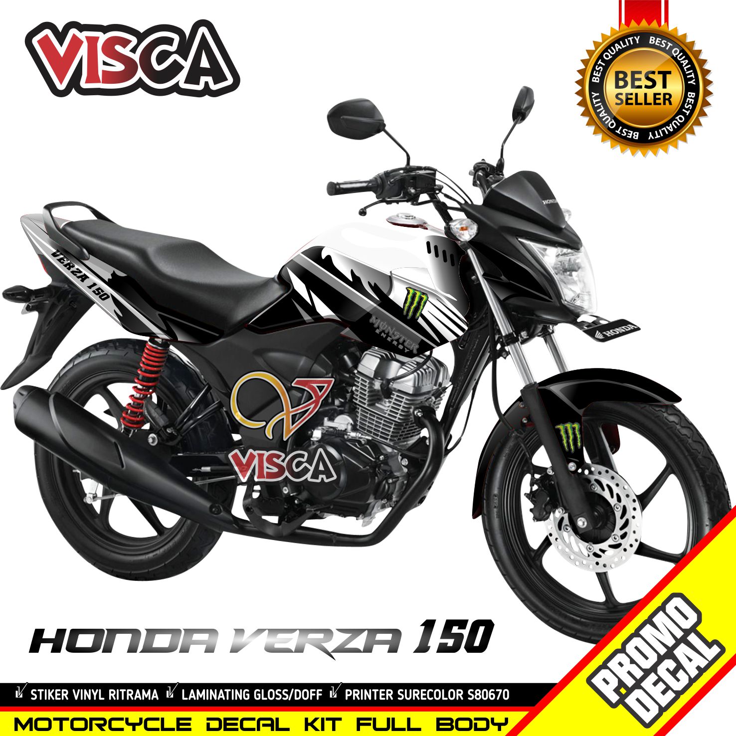 ecal Verza 150 Full Body Variasi Stiker Verza 150 Full Body Variasi ...