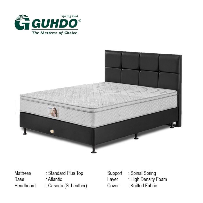 Kasur Tempat Tidur Springbed Set Guhdo Standard Plushtop Plush Top