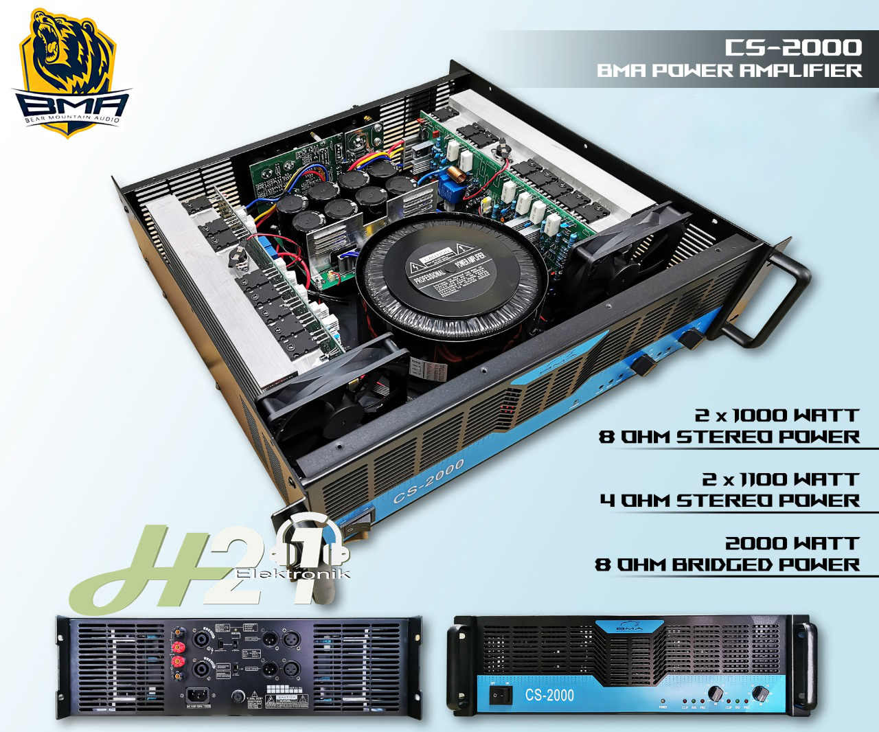 POWER AMPLIFIER BMA CS 2000 | Lazada Indonesia