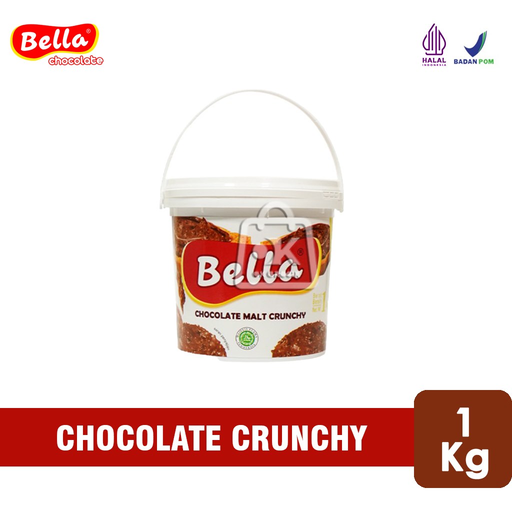 (1 Kg) Filling Chocolate Malt Crunchy Bella / Selai Coklat Crunchy ...