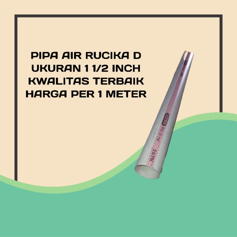 PIPA PARALON PRALON 1 1/2 INCH / RUCIKA PIPA PVC D 1 1/2" PIPA AIR ...