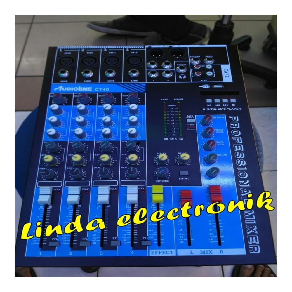 Mixer Audioline Ct 40 4channel Audioline Ct40 | Lazada Indonesia