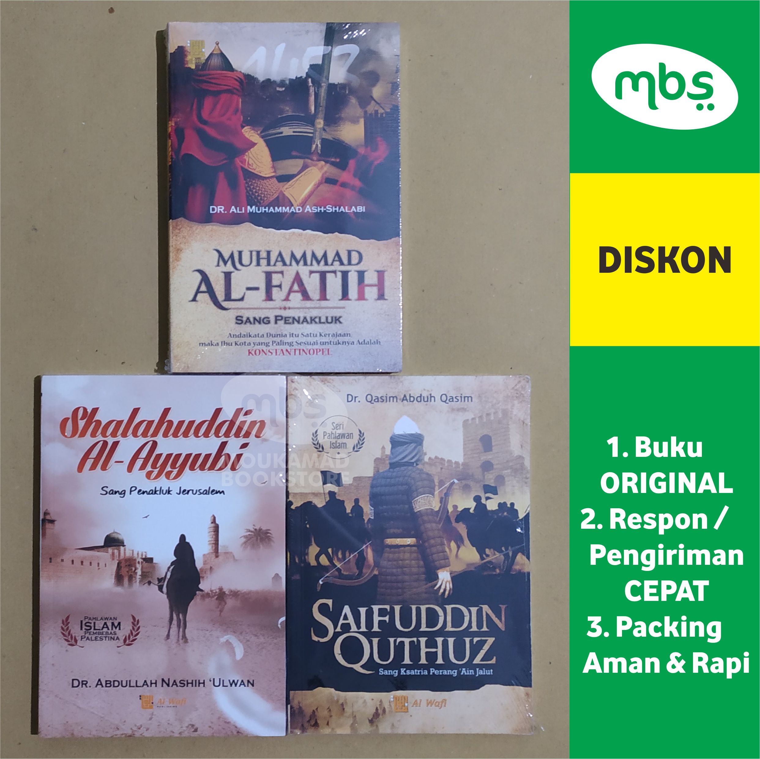 PAKET BUKU PAHLAWAN ISLAM - Muhammad Al-Fatih - Shalahuddin Al-Ayyubi - Saifuddin Quthuz ...