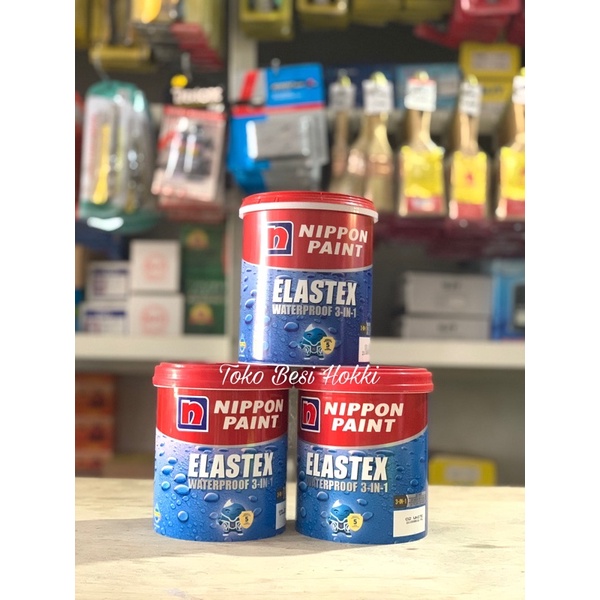 Cat Tembok Nippon Paint Elastex 3 in 1 1kg ( Putih , Abu Abu dan Clear ...