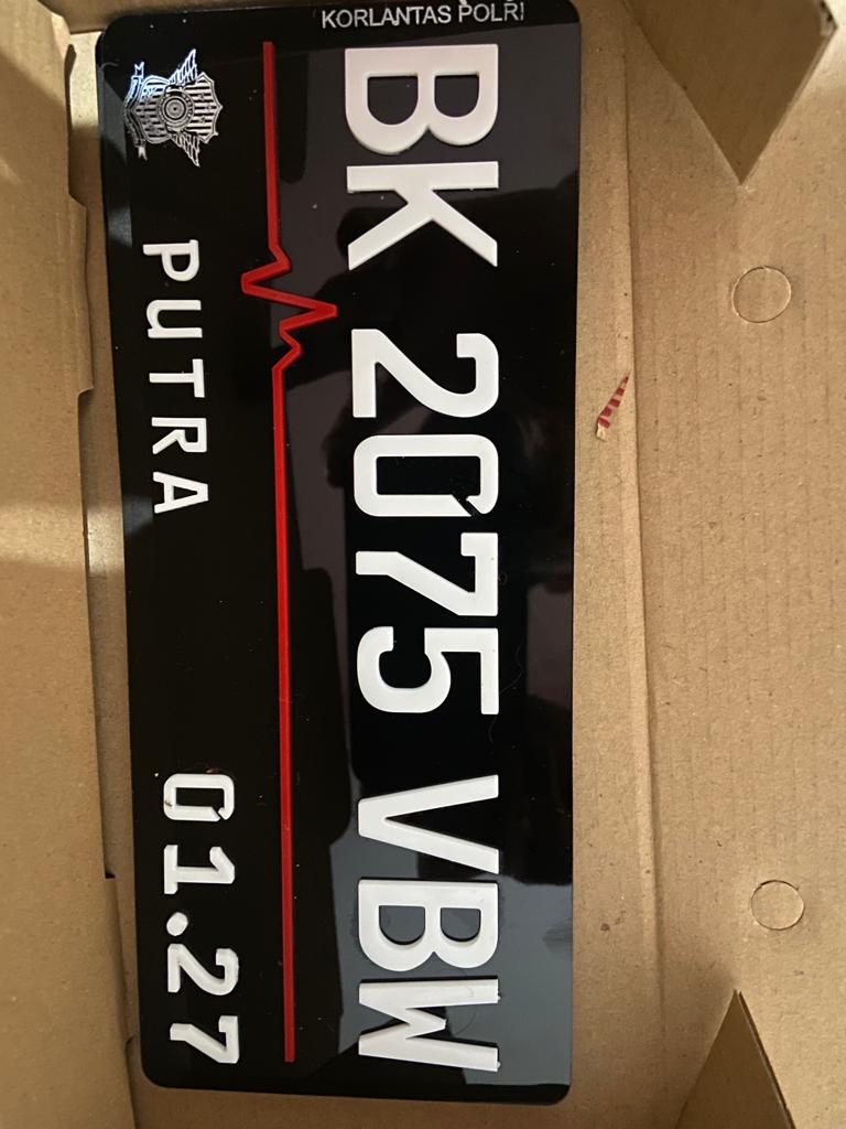 Plat Nomor Timbul Akrilik Motor Baut Tanam / Plat Nomor Motor Variasi ...
