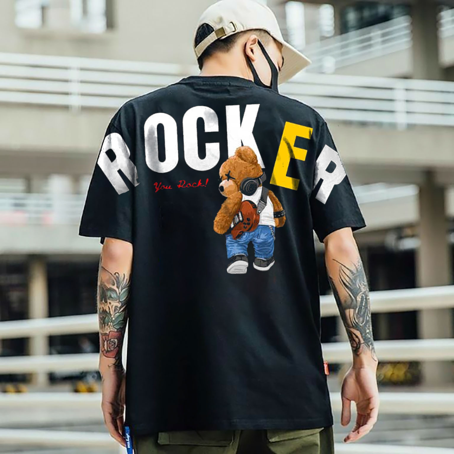 KAOS T-SHIRT KAOS MOTIF PANDA ROCKER / KAOS BONEKA BERUANG TULISAN ... KAOS T-SHIRT KAOS MOTIF PANDA ROCKER / KAOS BONEKA BERUANG TULISAN ...