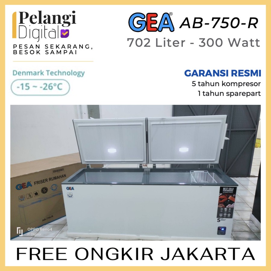 GEA AB-750R Freezer Box 700 Liter - Peti Chest Friser AB750 | Lazada ...