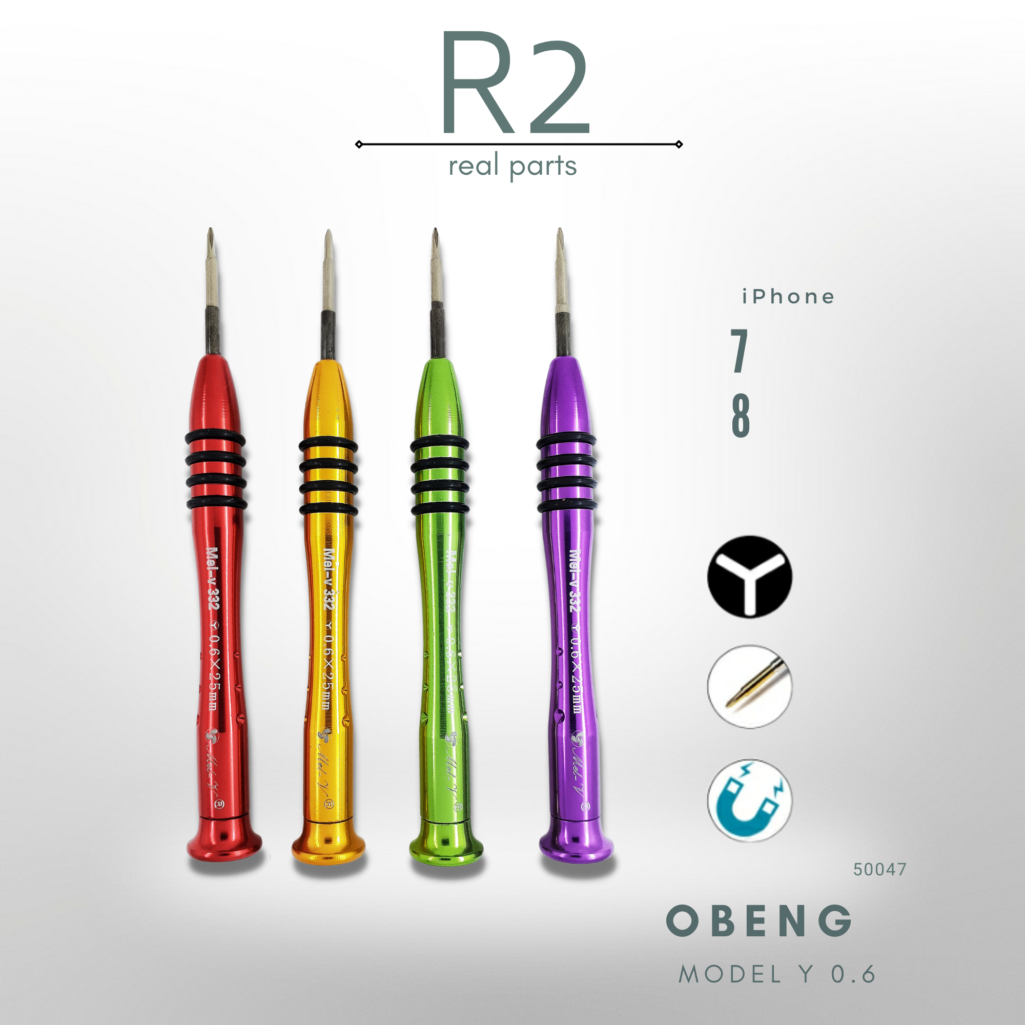 Obeng Tri Point Service HP i-Phone 7 8 X 11 Model Y Satuan Ukuran 0.6 ...