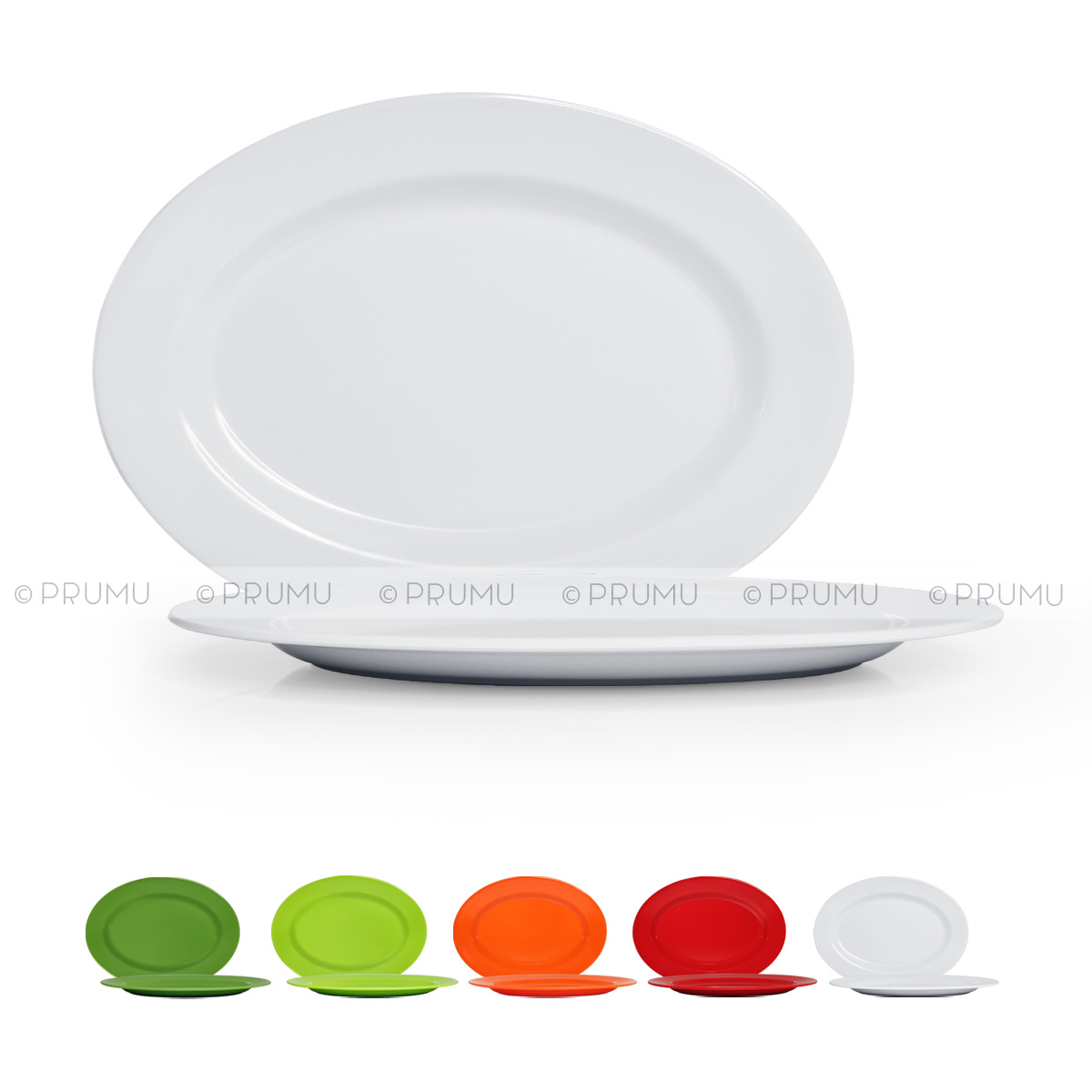 Piring Oval Melamin 12 inch - Piring Saji Lauk - Piring Panjang ...