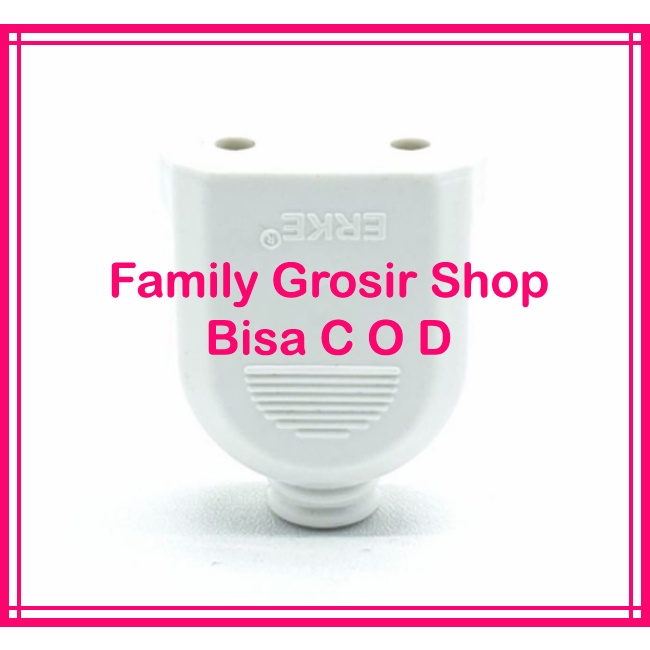 Kontra Steker Biasa Gepeng / CONTRA Colokan Putih Female / Alat Listrik ...