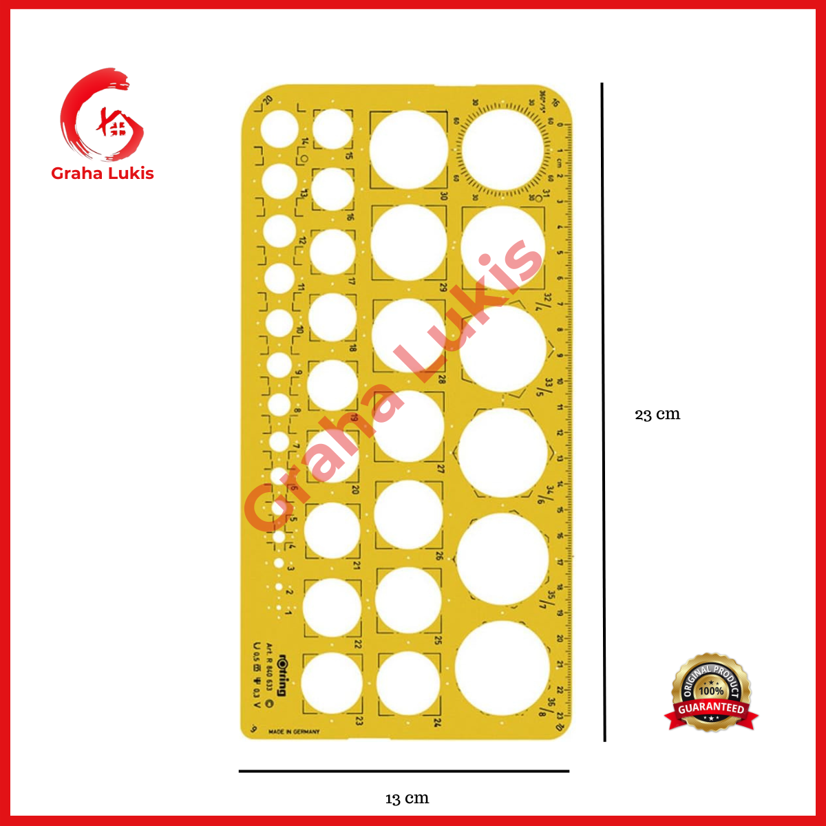 Rotring Circles Template / Mal Bulat Rotring / Mal Lingkaran | Lazada ...