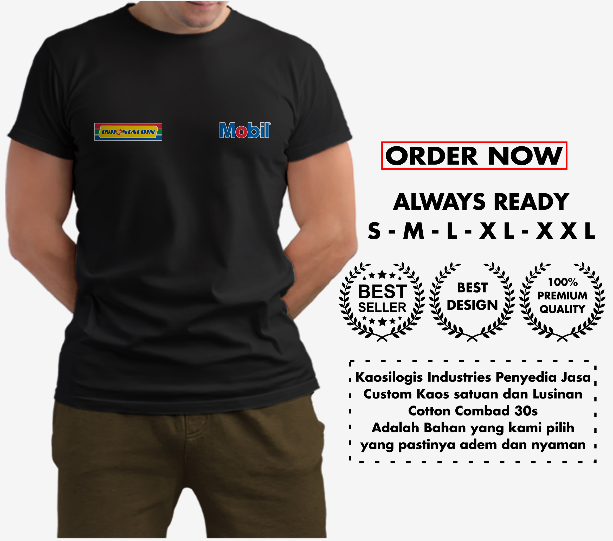 Kaos Baju Indostation Mobil PT Indomobil Prima Energi ExxonMobil ...