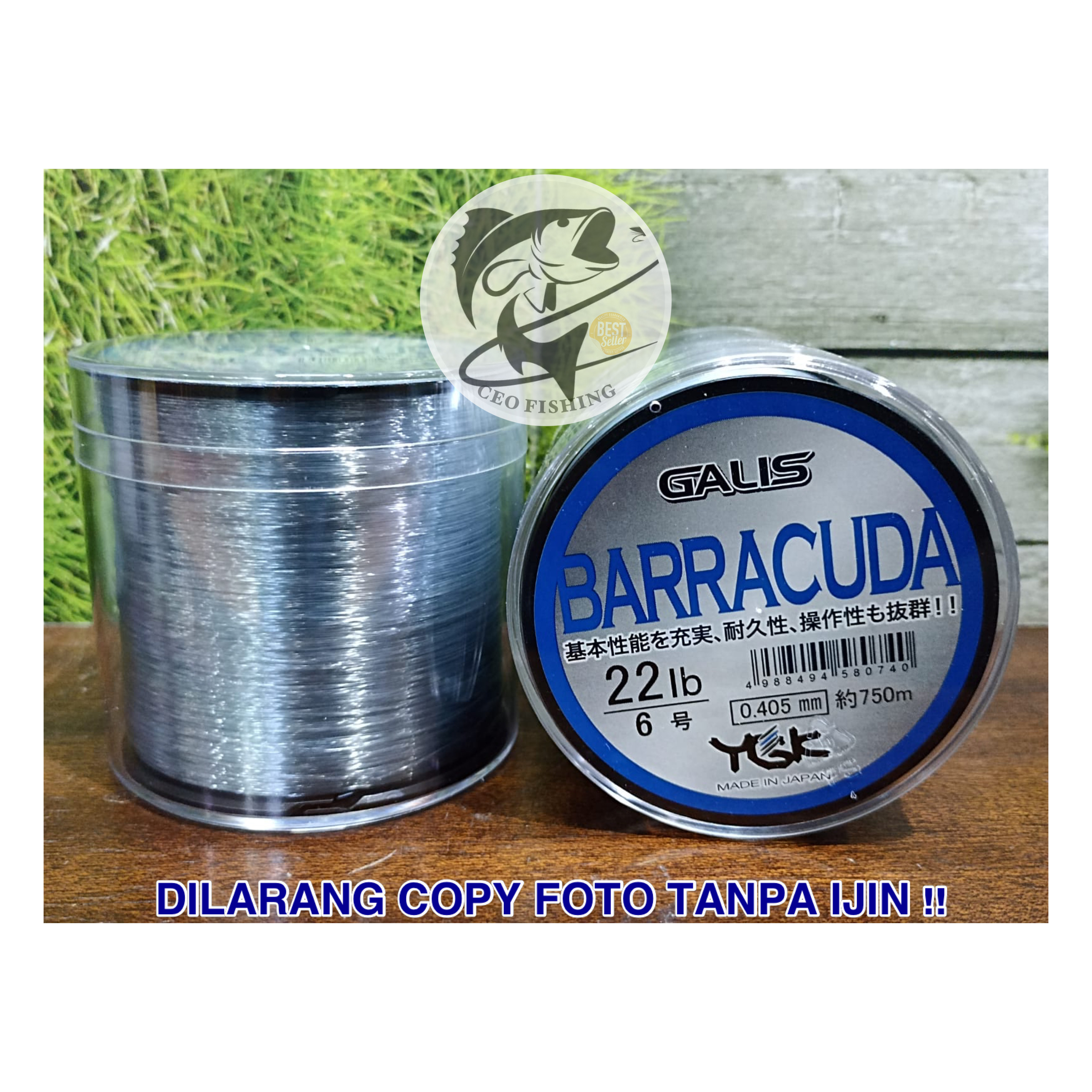 Senar Nilon Ygk Galis Barracuda Nylon 22 LB | Lazada Indonesia