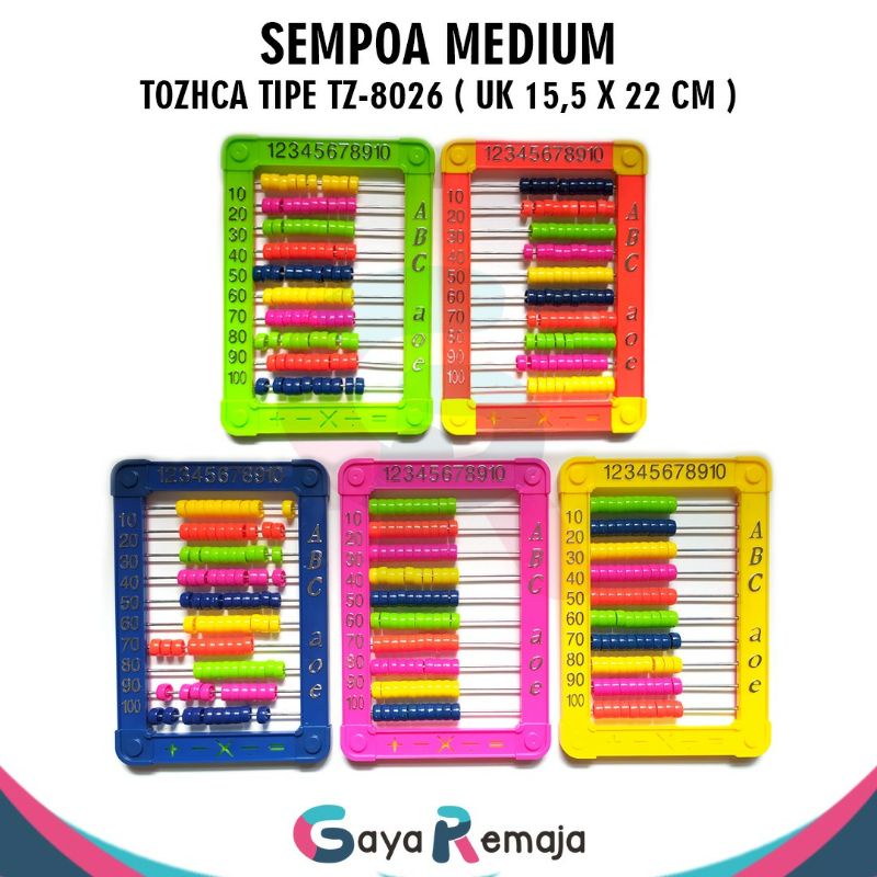 Sempoa Bentuk / Alat Belajar Hitung Anak / Sempoa Besar Bentuk Lucu ...