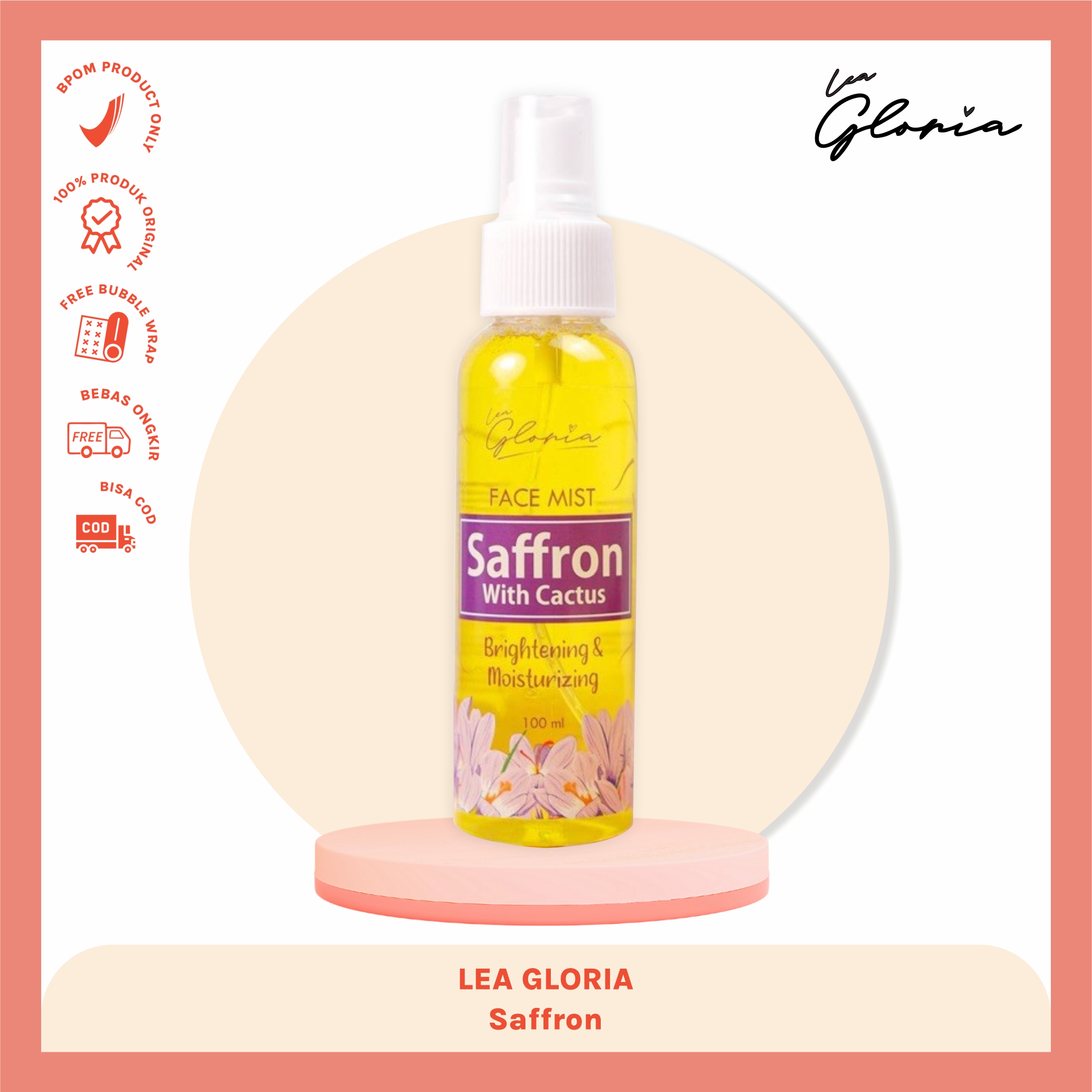 Lea Gloria Face Mist Saffron 100ml ORIGINAL | Lazada Indonesia