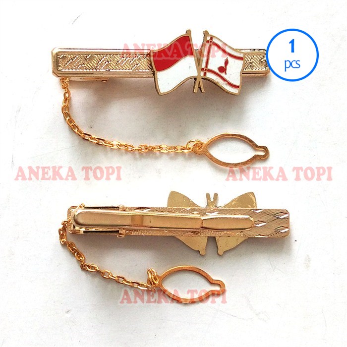 Jepit Dasi Pin Tie Clasp Jepit Dasi Bendera Merah Putih Pramuka ...