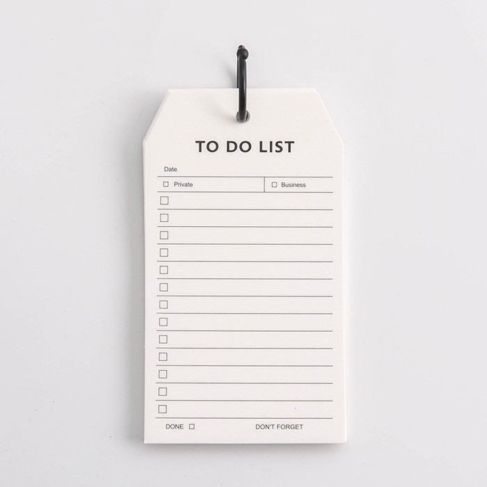 Kertas Catatan Notes To-Do List / Daftar Tugas Dengan Ring (50 Lembar ...