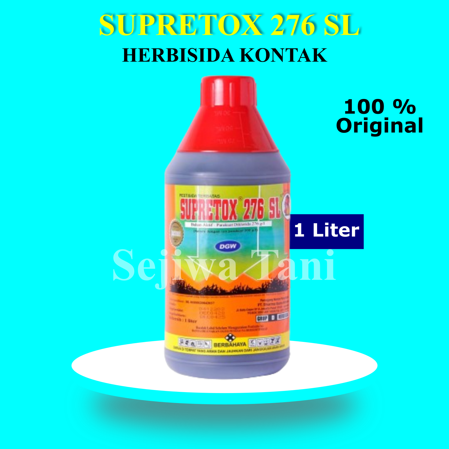Obat Pembasmi Rumput, Herbisida Kontak Murah- SUPRETOX 276 SL 1 Liter ...