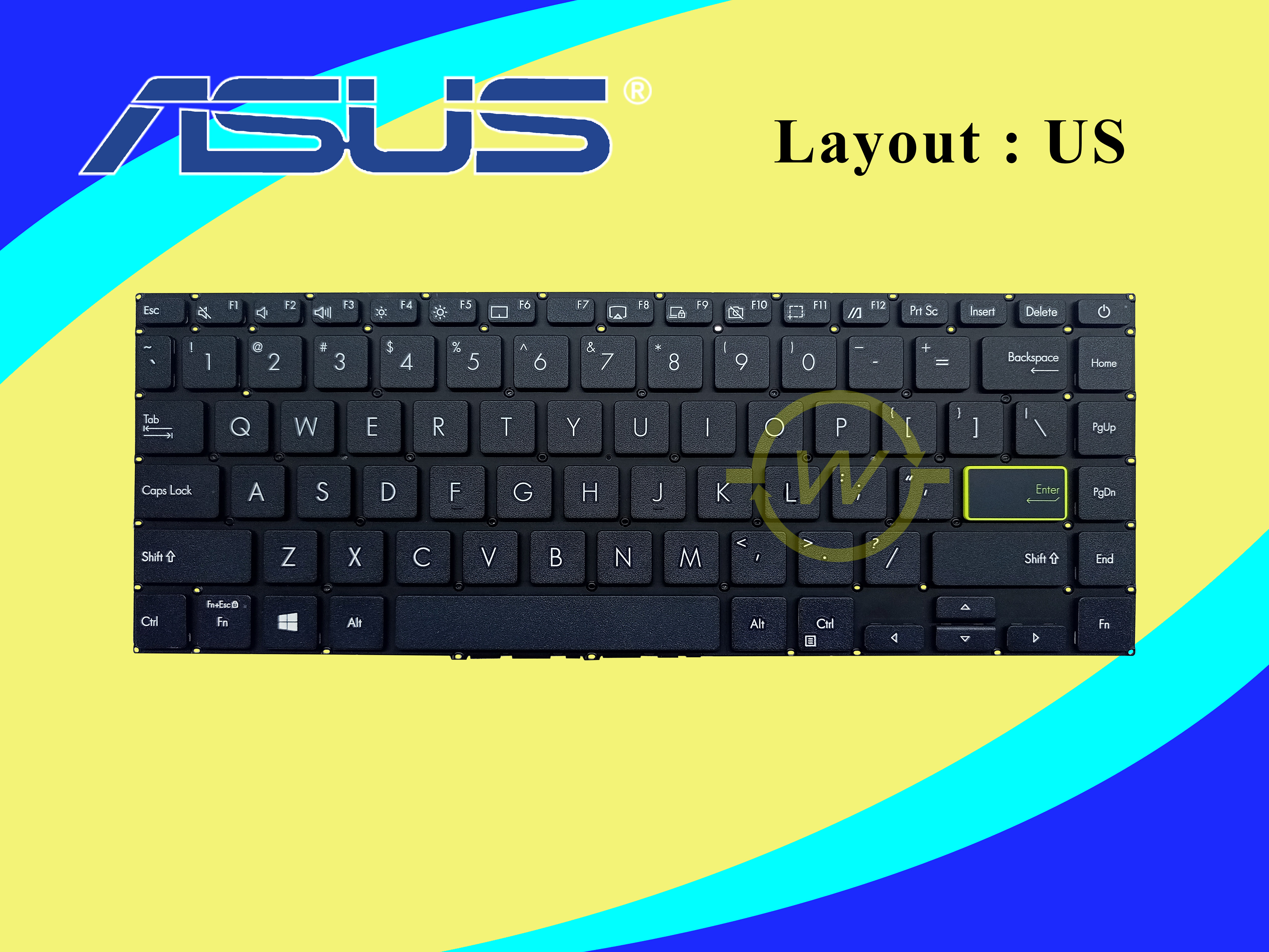 Keyboard Asus VivoBook 14 E410 E410MA E410M Series HitamKBAS413GD2B000 ...