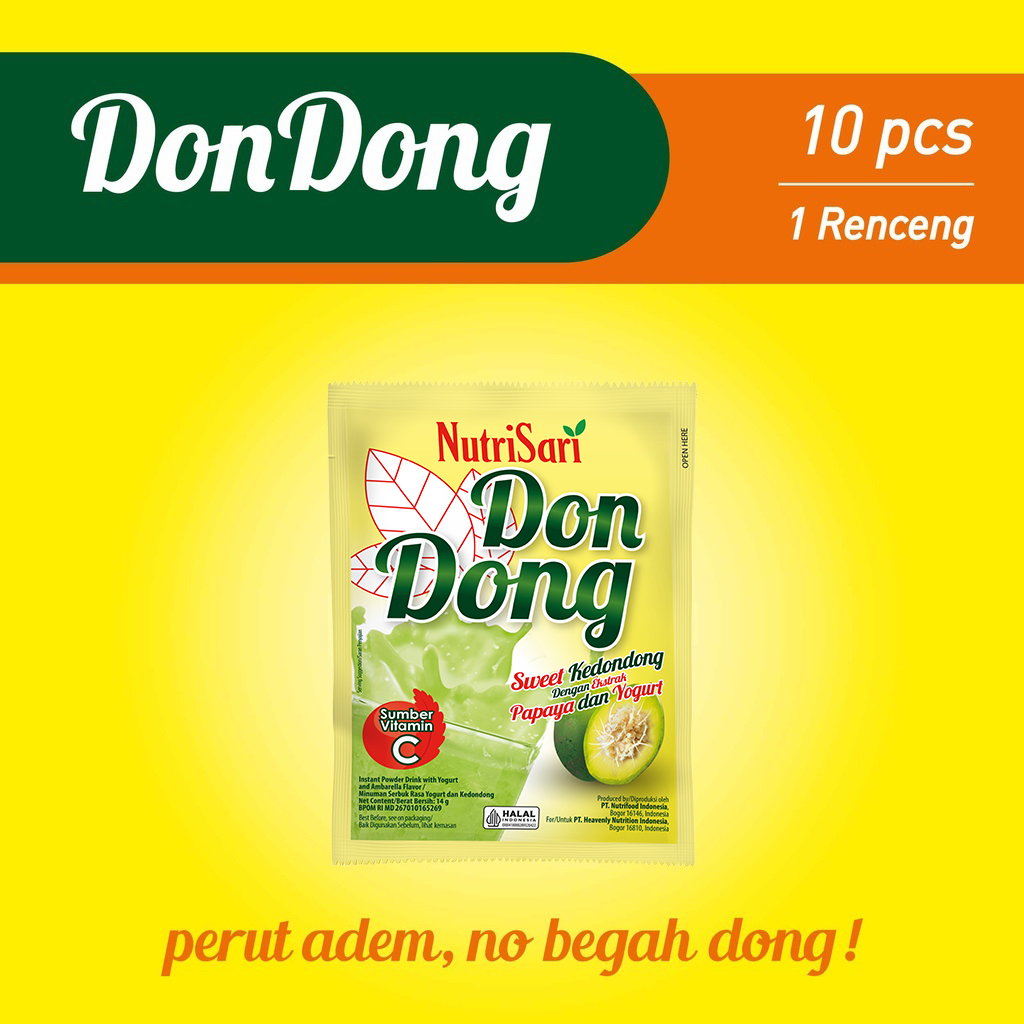Nutrisari Dondong Sweet Kedondong 1 Renceng [14gr x 10 sachet] - Minuman Serbuk Kedondong / Sari ...