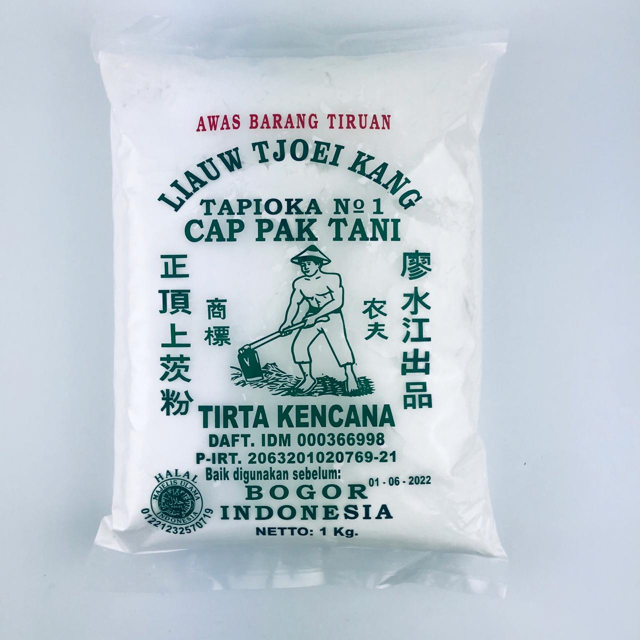 Tepung tapioka / cap pak tani / tirta kencana / Tepung / Liauw tjoei ...