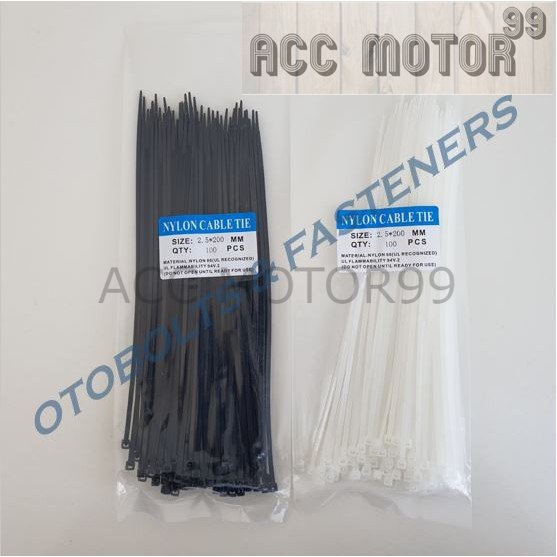 20cm Kabel Ties / Insulock / Insulok / Cable Ties 20cm 100pcs | Lazada ...