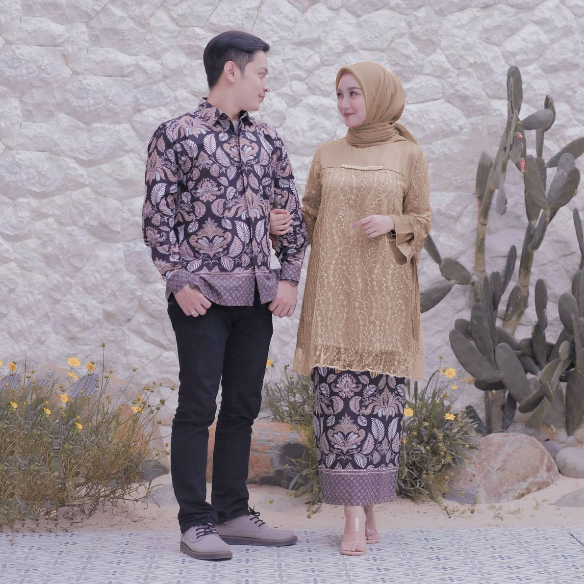 Ready Couple WILONA JANDA BOLONG / Tunik Kebaya Tulle Mutiara / Kebaya ...