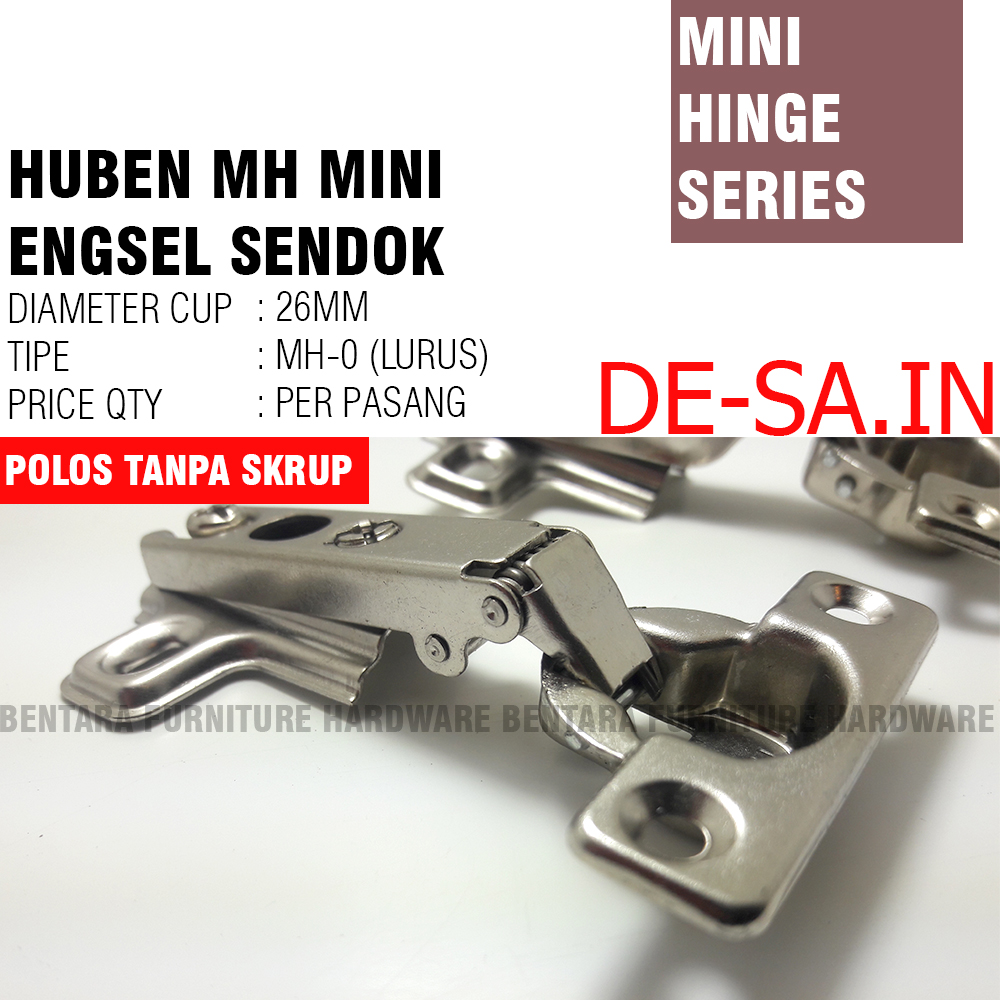 2 X Huben MH Series - Engsel Sendok Mini 26MM MH-0 MH-8 MH-16 Lurus ...