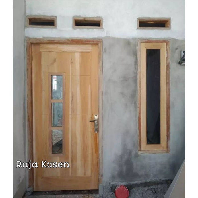 Pintu Single & Jendela Single berikut kusen 1 set free Loster | Lazada ...