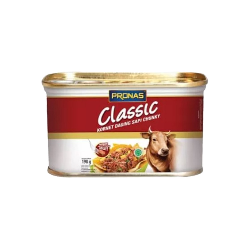 Pronas Classic Kornet Daging Sapi Suwir Chunky Kemasan Kaleng 198 Gr ...