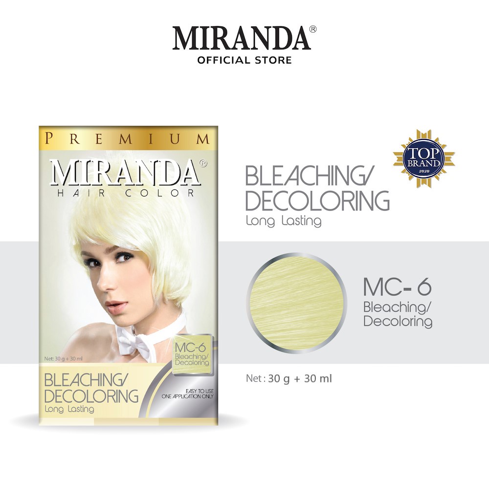MIRANDA Premium Hair Color Cream 30mL + Peroxide 30mL | Semir Cat ...