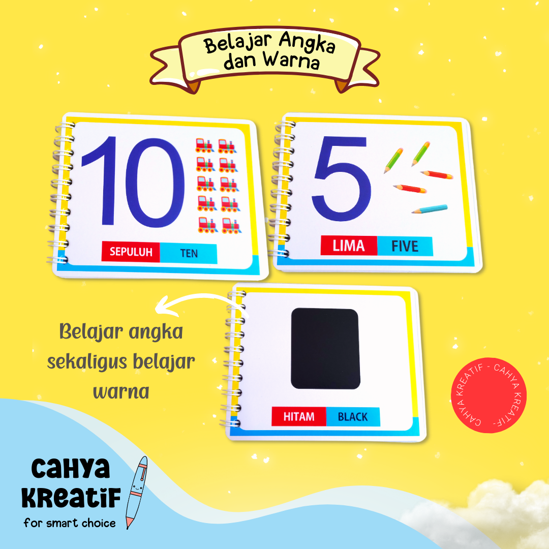 BUKU BELAJAR Mengenal Angka dan Warna | Lazada Indonesia