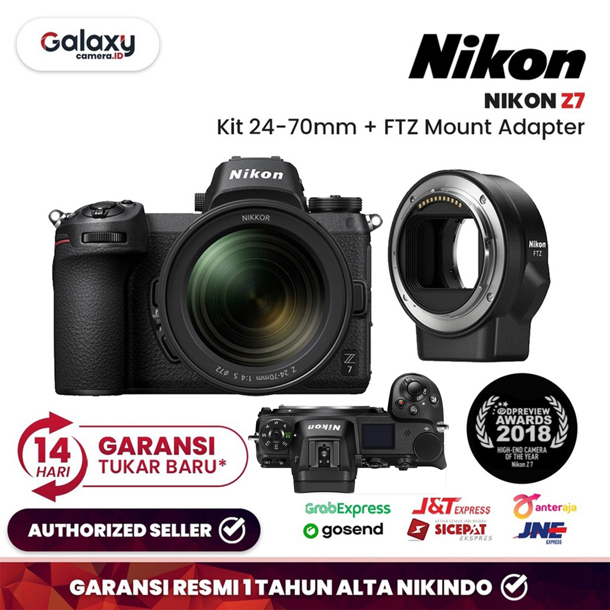 Nikon Z7 Kit 24-70mm + FTZ Mount Adapter | Lazada Indonesia