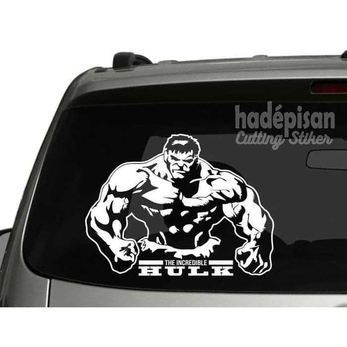 Stiker Mobil Cutting Sticker Kaca Belakang Mobil The Incredible Hulk ...
