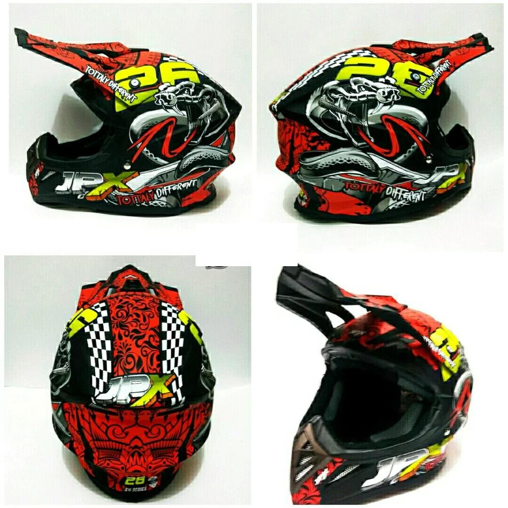 Helm Cross Jpx X16 Full Face Standar SNI Trail Trabas Supermoto Klx ...