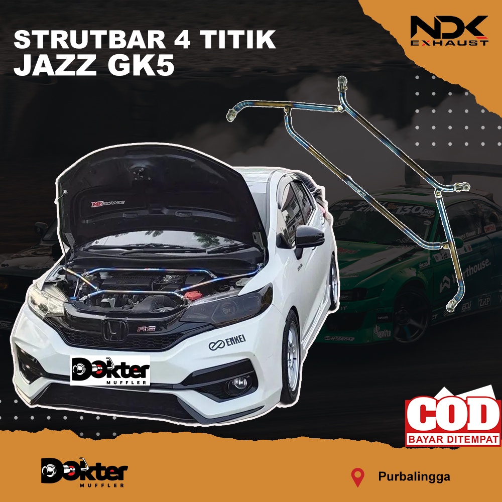 STRUTBAR STABILIZER 4 POIN MOBIL HONDA JAZZ GK5 STABILIZER ME GARAGE 4 ...