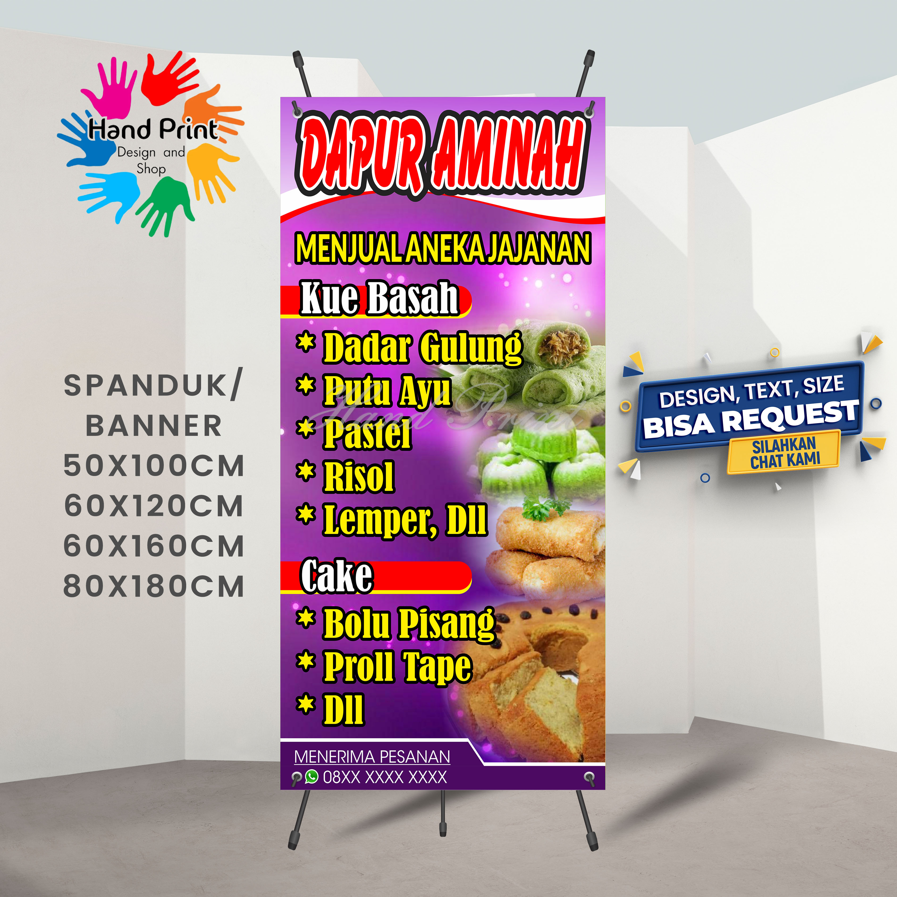 Spanduk Banner MMT Warung Bakso Jual Daging Mie Ayam Soto Ayam Rumah ...