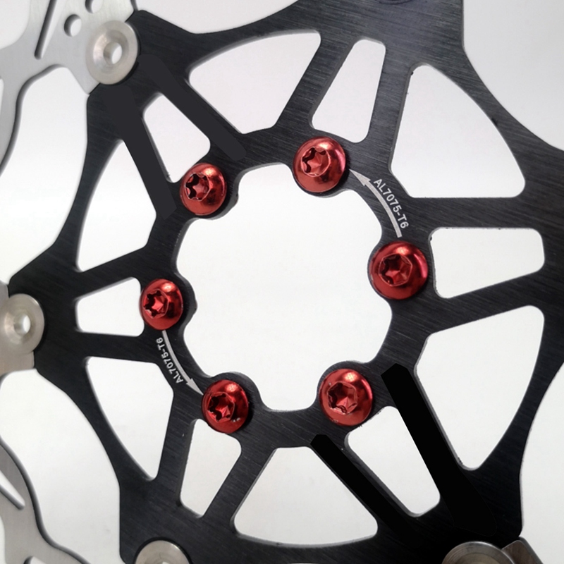 12 Pcs Random Color Metal Bolts Hex Head Bicycle Disc Plate Bolts ...