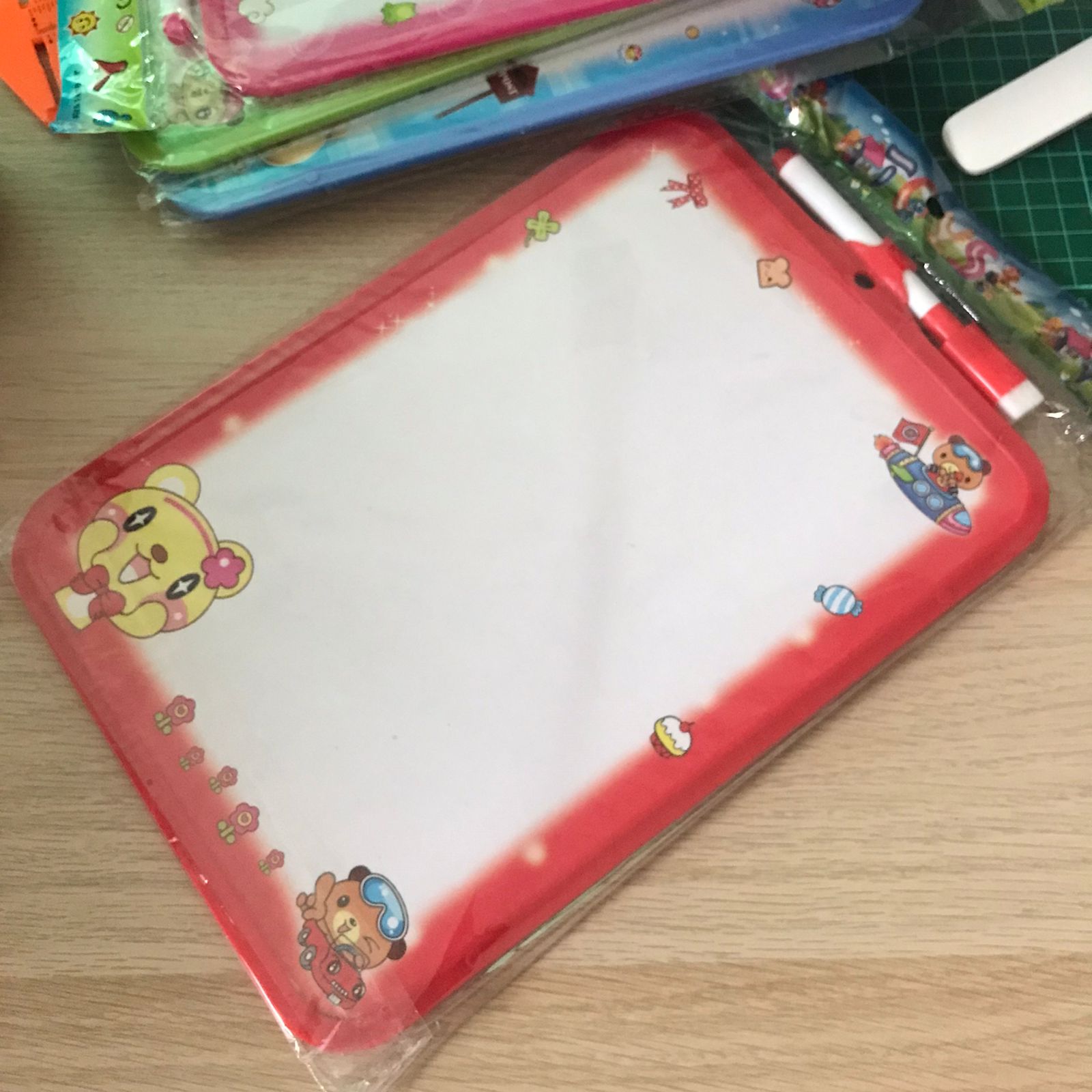 Papan Tulis Gambar White Board Mini Anak Spidol Bisa Dihapus ST0040 ...
