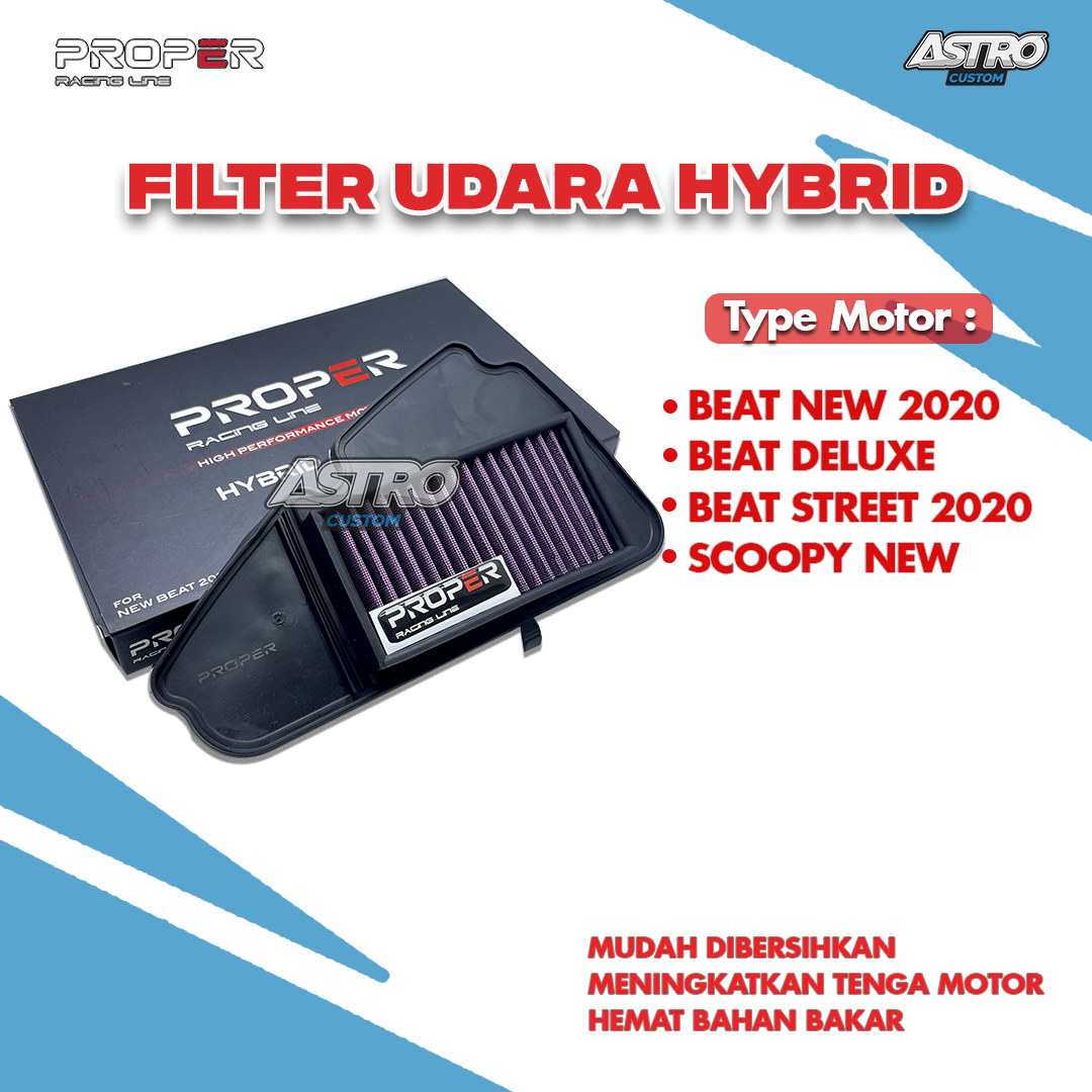 Filter Udara Proper Racing Line Beat Deluxe Scoopy New Genio Air Filter ...