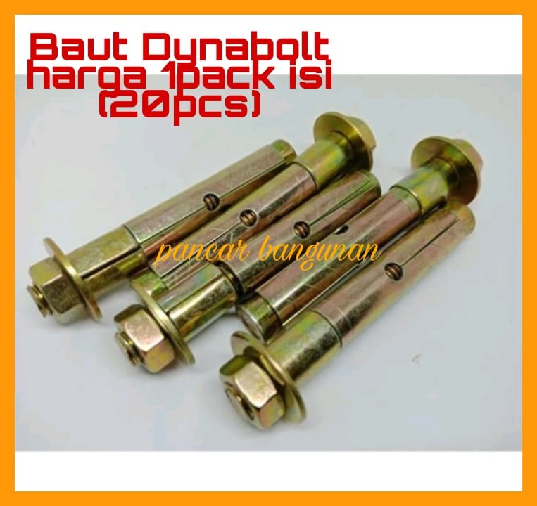 BAUT DYNABOLT 8mm x 40 isi 20pcs - BAUT DYNABOLT isi 20 pcs - BAUT ...