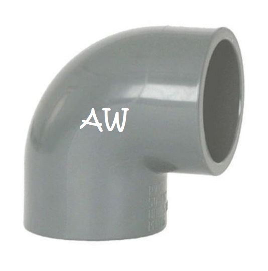 Elbow PIPA PVC 90 derajat RUCIKA 12" 12 inch in inci Knee Keni siku L ...