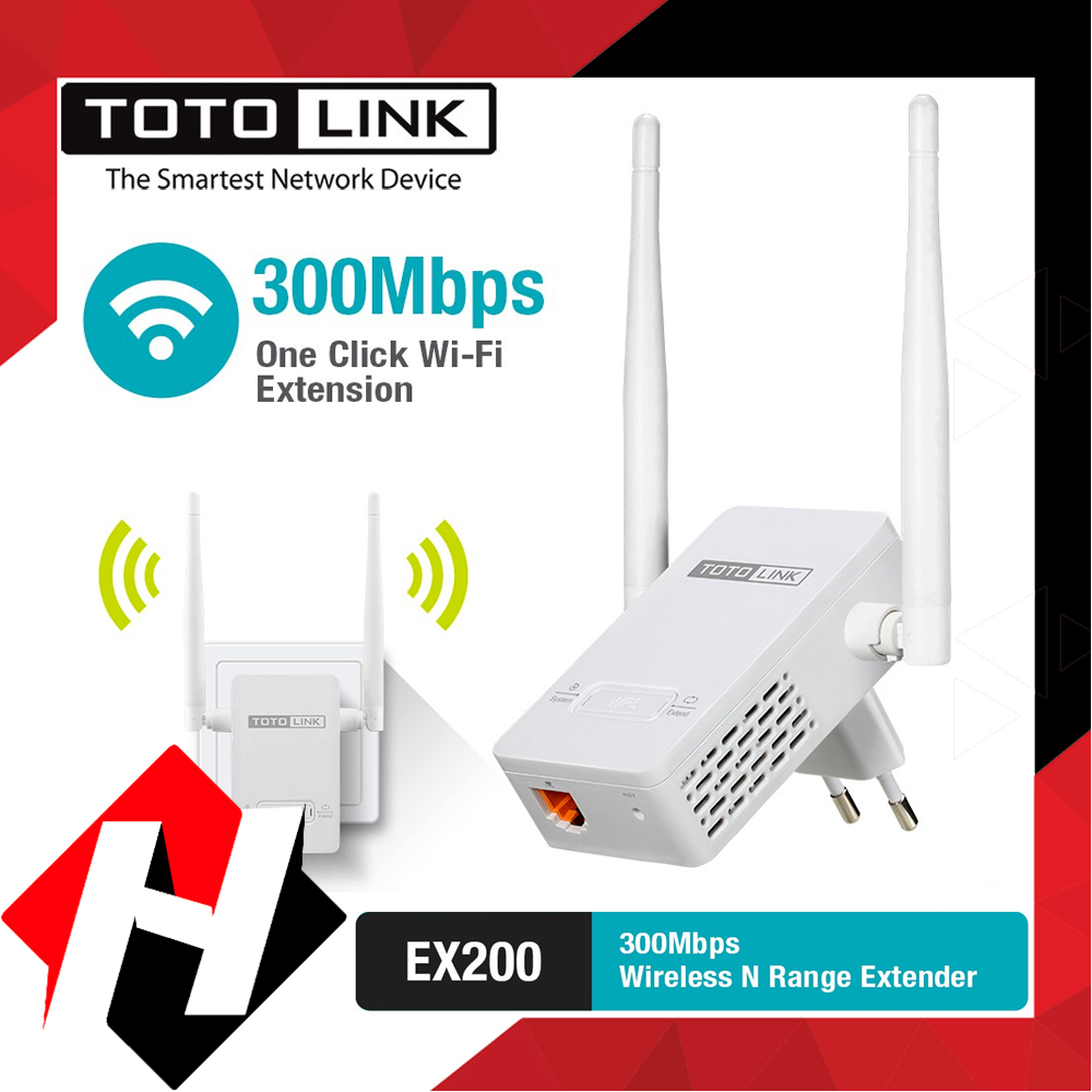 TOTOLINK EX200 300Mbps Wireless N Range Extender - Bergaransi | Lazada ...