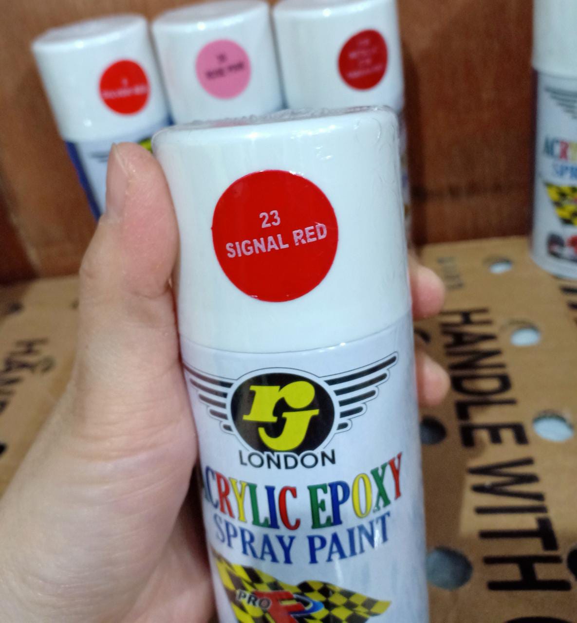 Pilox Pilok Cat Semprot RJ London Erje 150cc - Signal Red / Merah Cabe ...