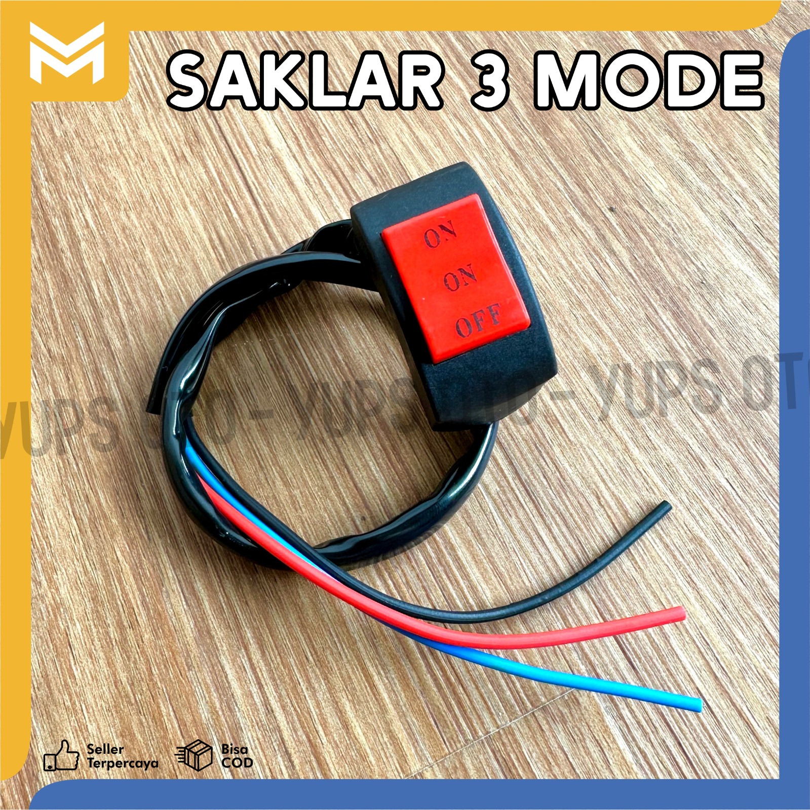 PROMO Saklar brecket stang 3 fungsi on on off Saklar on on off stang ...