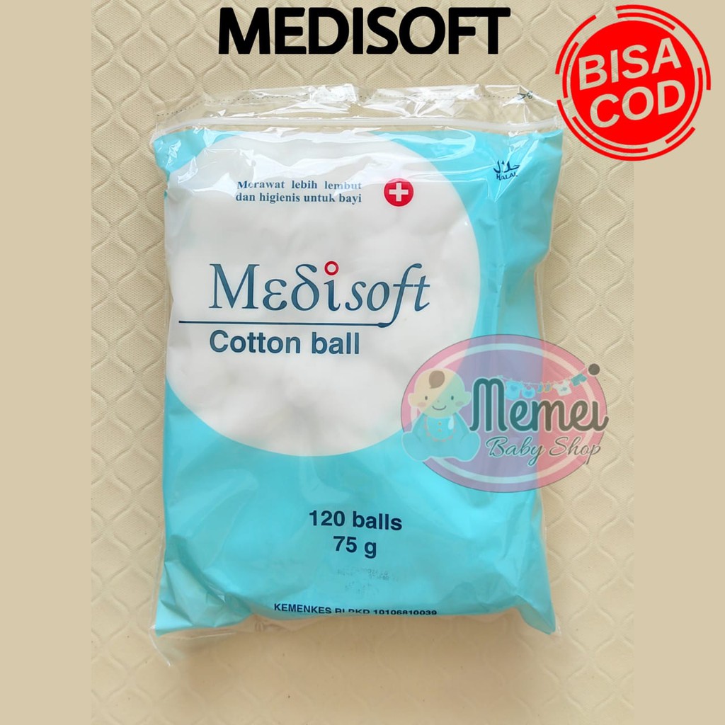 Medisoft cotton ball isi 120 pcs Kapas bola bayi | Lazada Indonesia